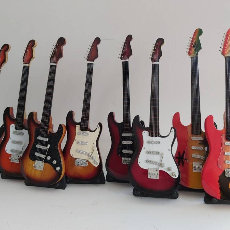 Miniature Guitar With Case - Etsy