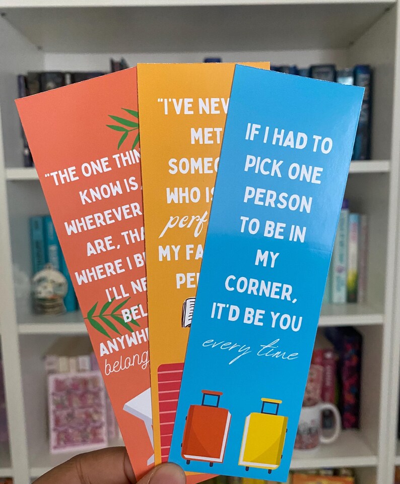 Emily Henry Inspired Bookmarks Beach Read Bookmark Happy Place Bookmark ...