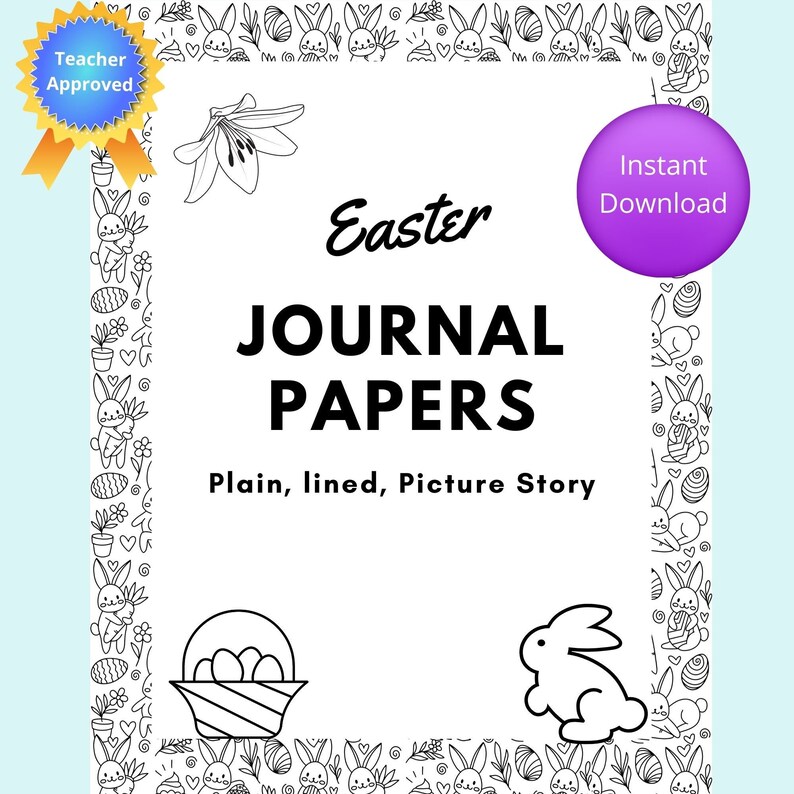 Easter Journal Pages for Classroom or Homeschool | Printable - Etsy