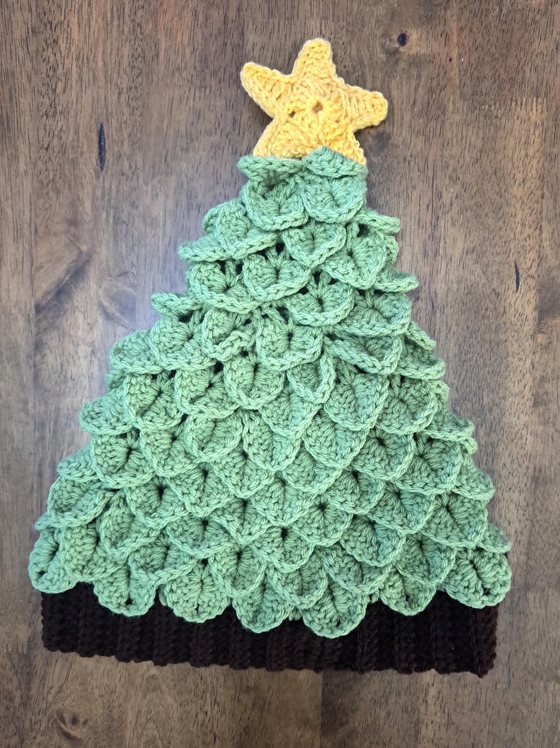 Christmas Tree Hat Crochet Pattern - Etsy