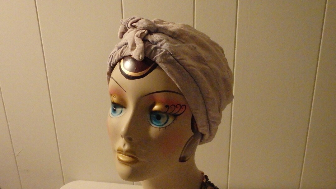 Vintage 1960's Gypsy Light Weight Hat With Knot Tie Design, Small - Etsy