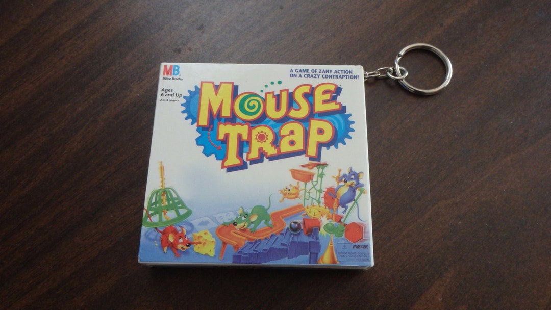 Vintage 90's Mouse Trap Miniature Game Key-chain Novelty - Etsy