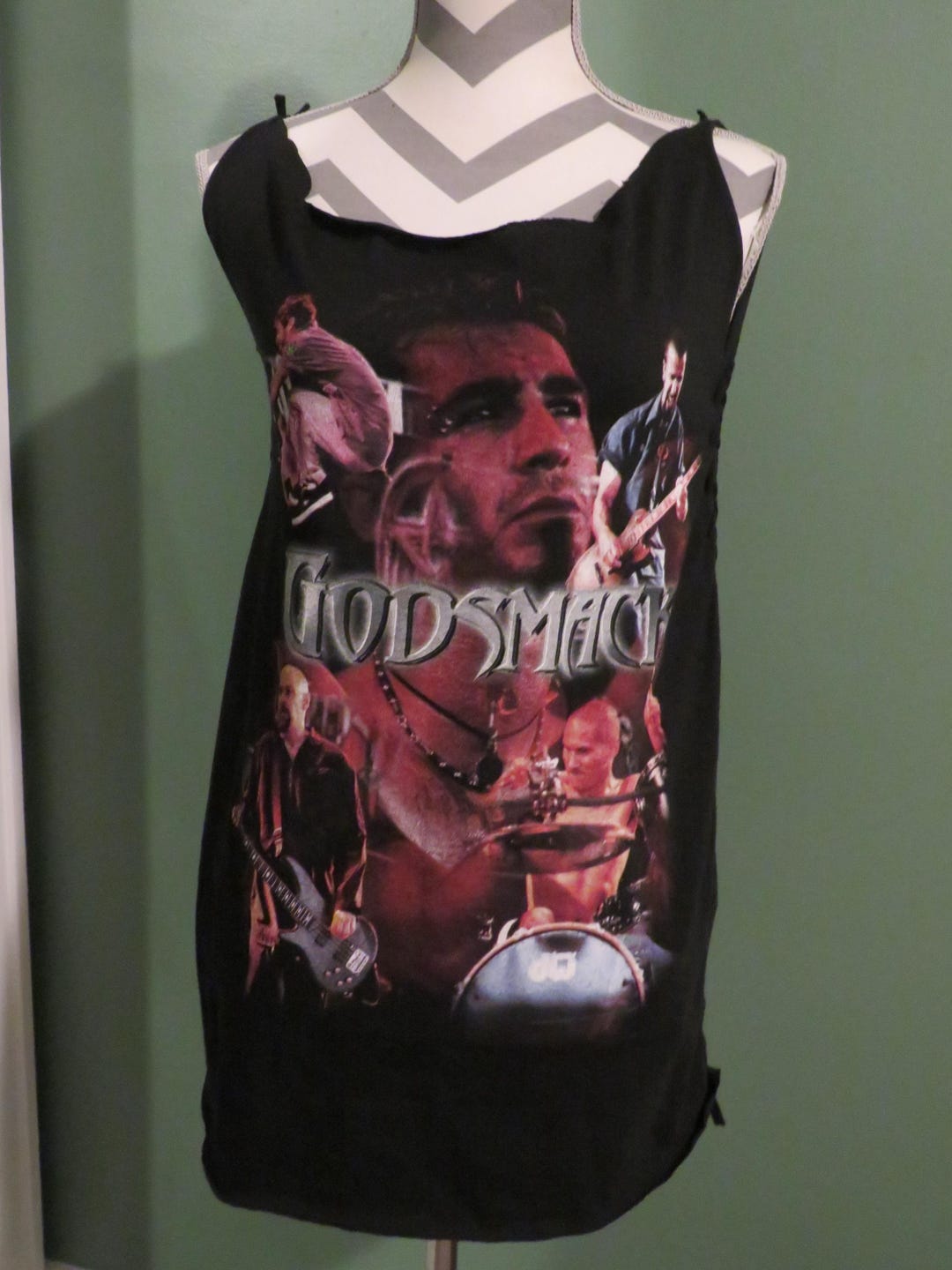Vintage Godsmack Band Custom-cut T-shirt With Side-ties Size S/M - Etsy