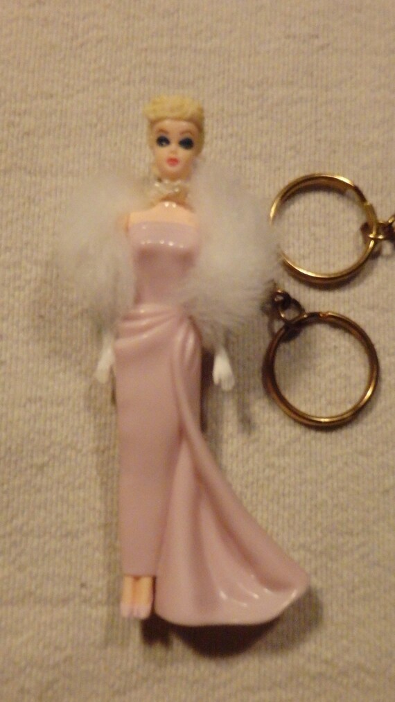 Vintage 90's Miniature Barbie Key-chain Lot of 2 Fanc… - Gem