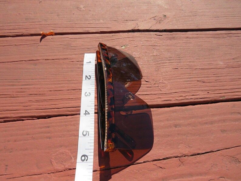 Vintage 90's Over-sized Square Flat Brow Ridge Sunglasses - Etsy