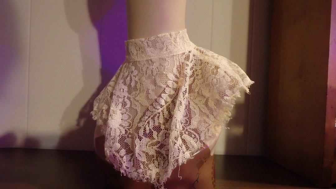 Vintage 1940's Lace Dickey Neck Scarf, Rare Find! - Etsy