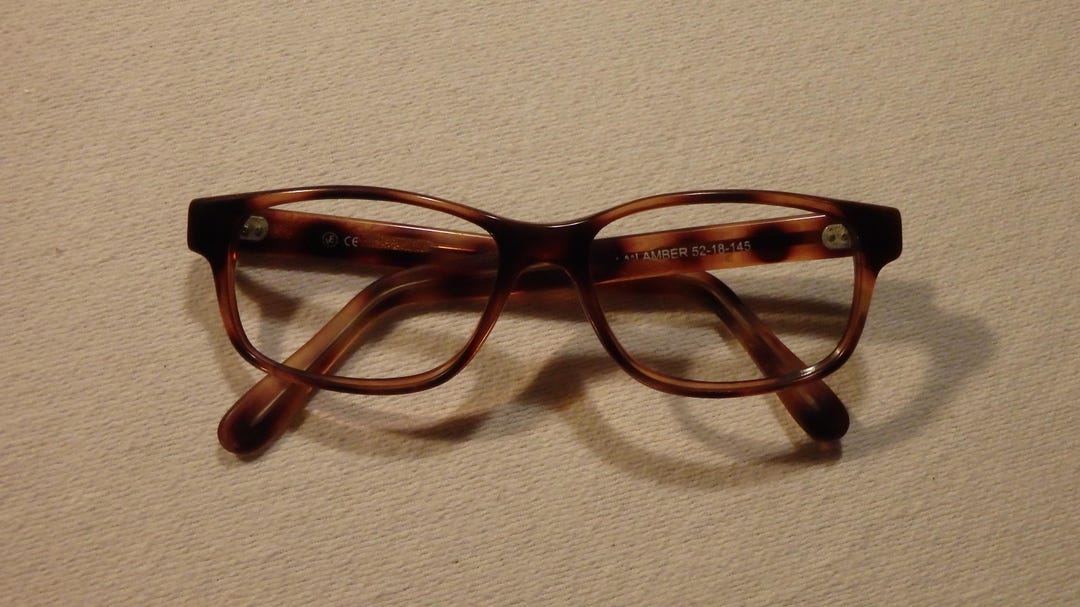 Vintage 90's Rectangle Tortoise Shell Eyeglasses, Frames Only - Etsy