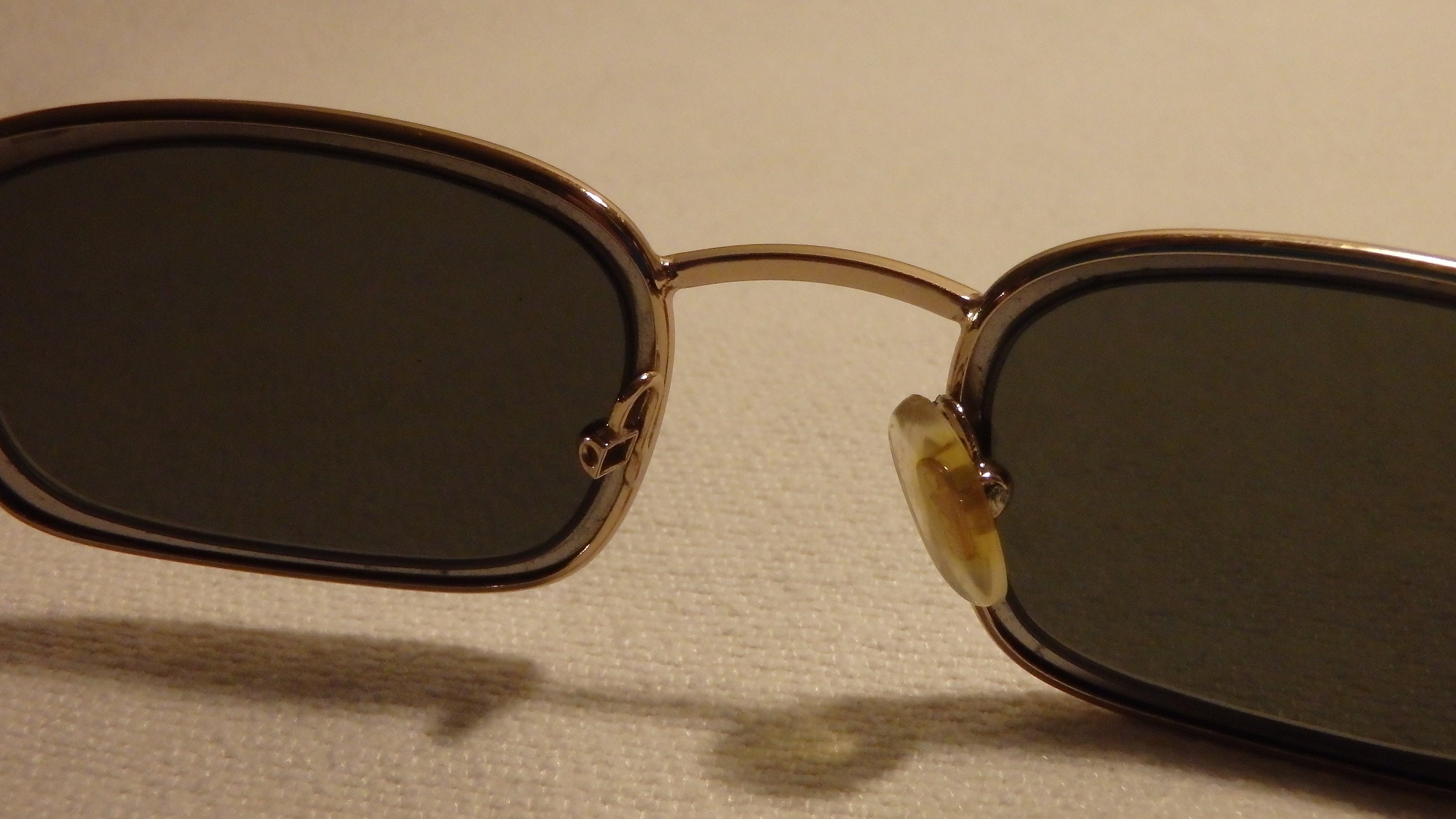 Vintage 1980's Gucci Rectangle Eye-glasses With Tortoise Shell Temples ...