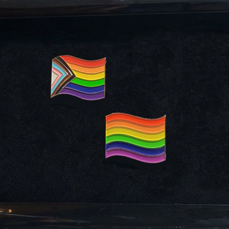 Rainbow Pins - Etsy