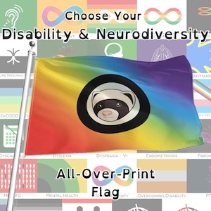 Choose Your Disability and Neurodiversity Pride Wall Flags | All-over ...