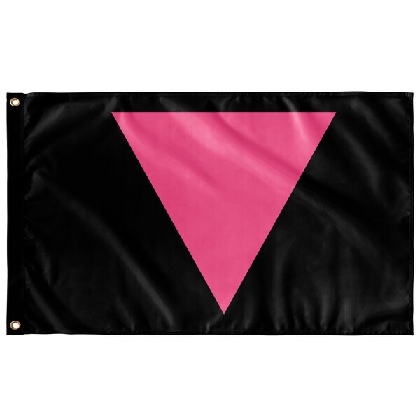 Pink Triangle Flag - Etsy