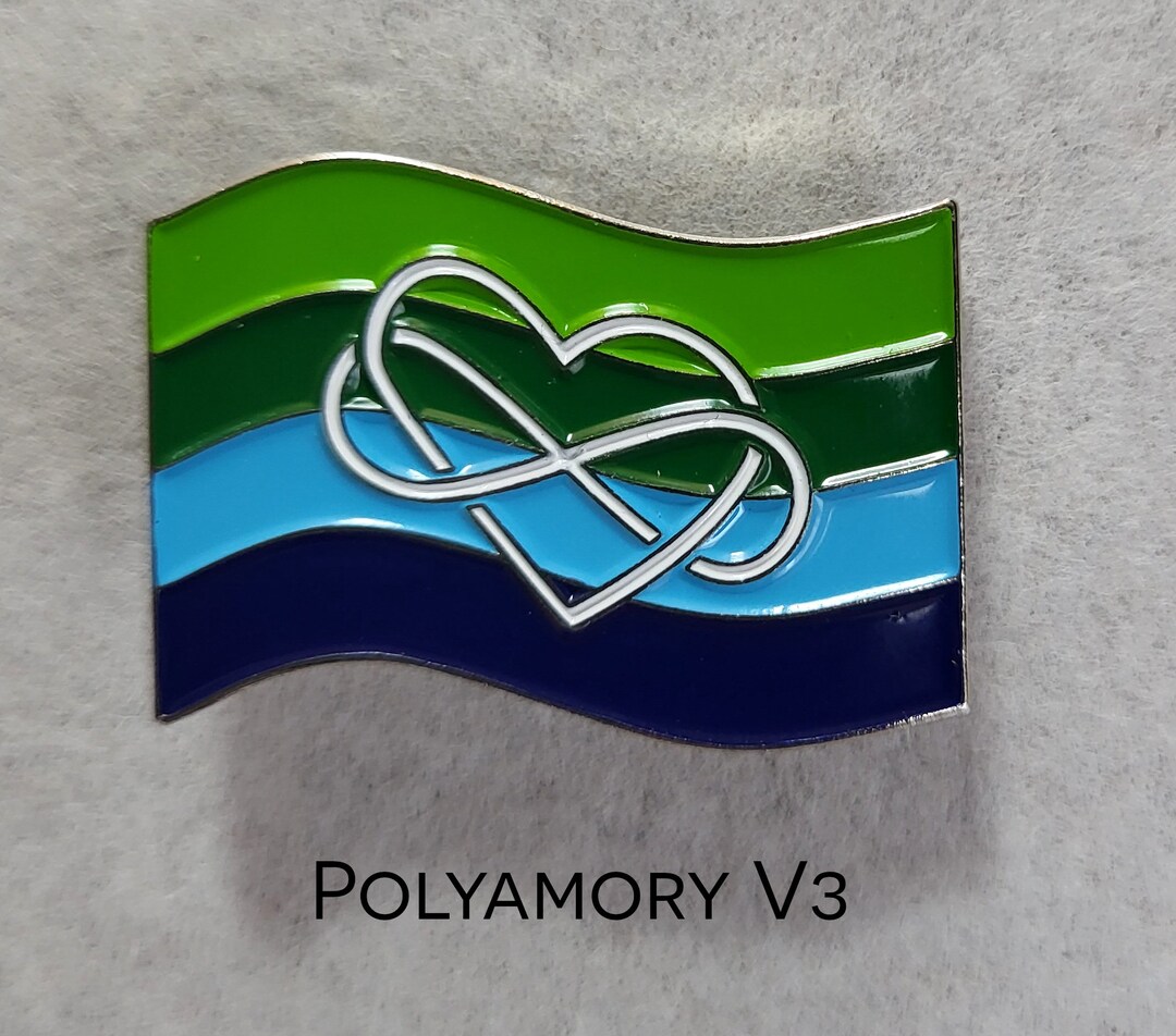 Polyamory Pride Flag Enamel Pins Choose Your Flag Soft - Etsy
