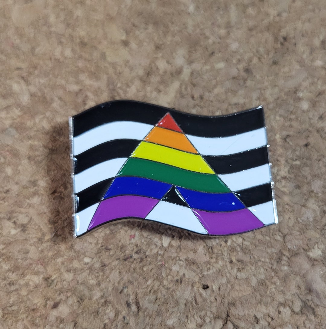Rainbow/transgender Ally Flag Enamel Pins | Soft Enamel Lapel Pins ...