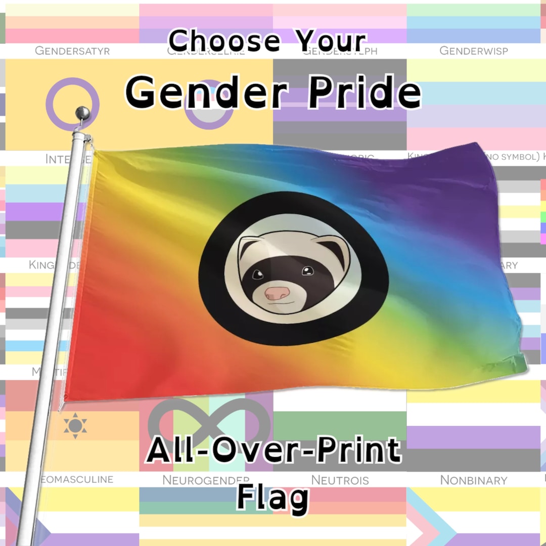 Choose Your Gender Identity and Expression Pride Wall Flags | All-over ...