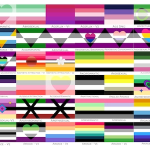 Choose Your Aroace Pride Wall Flags All-over-print 5 Sizes LGBTQIA2S - Etsy