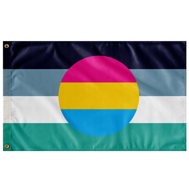 Pan Oriented Aroace Wall Flag V2 Single-reverse | Etsy