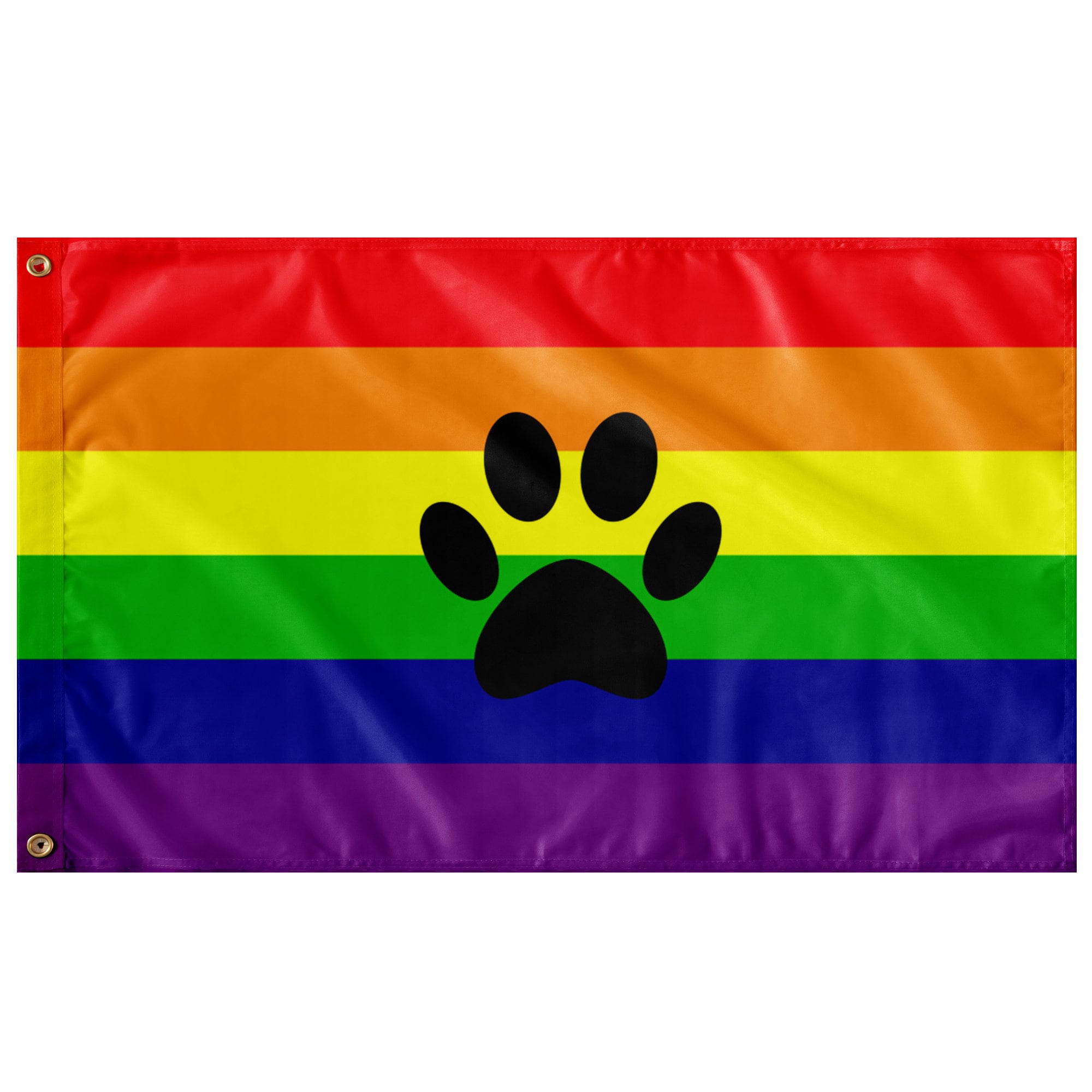 Furry Rainbow Pride Wall Flag / Single-Reverse / 36x60 / - Etsy México