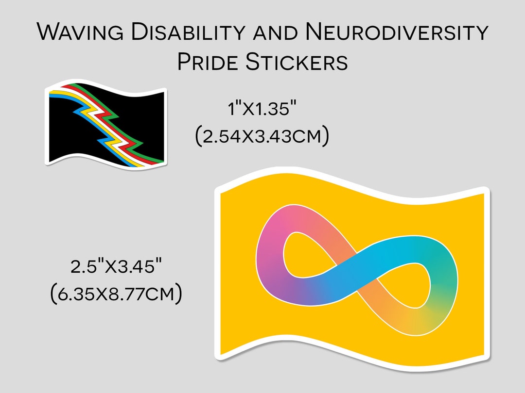 Disability and Neurodivergent Flag Vinyl Sticker Pack! | Mix and Match ...
