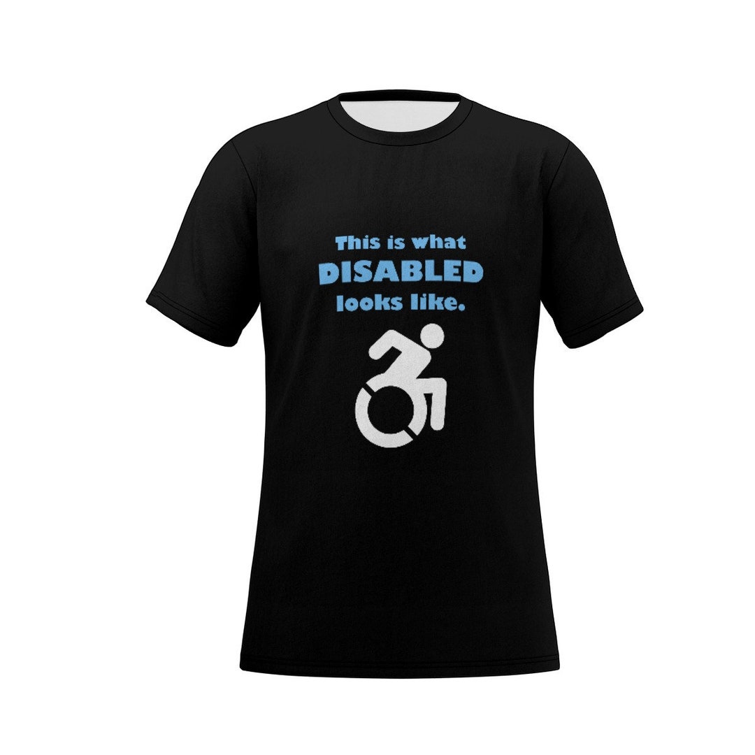 Disability Symbols and Phrases Relaxed Fit O-neck Tshirt Choose Your ...