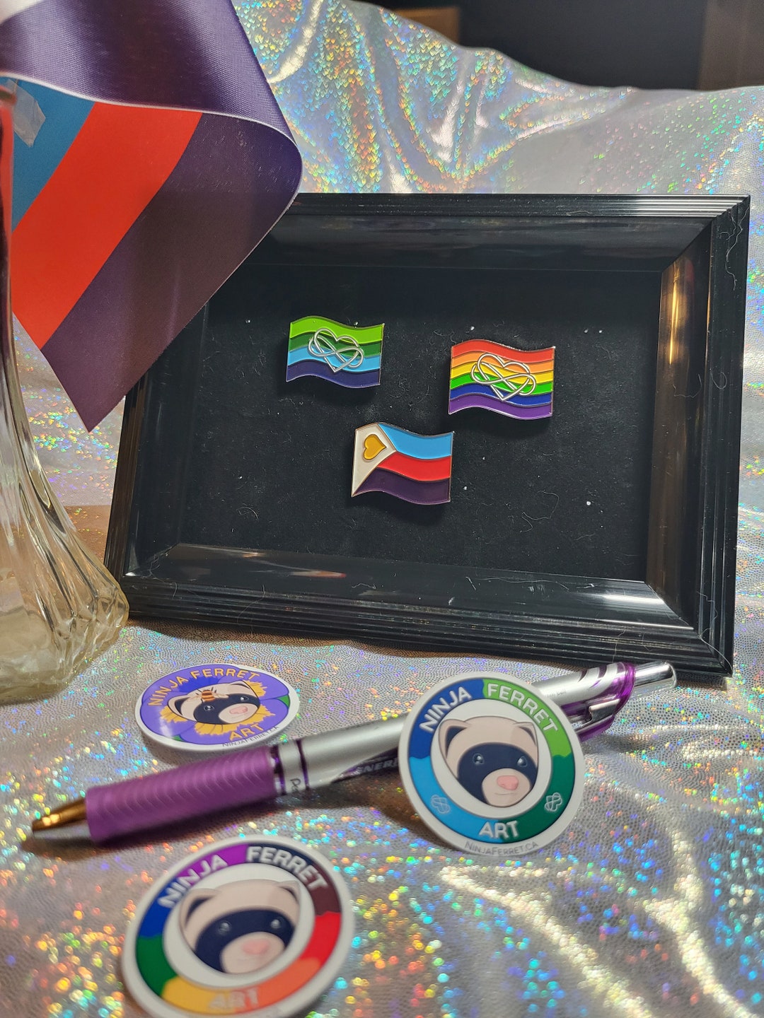 Polyamory Pride Flag Enamel Pins Choose Your Flag Soft - Etsy