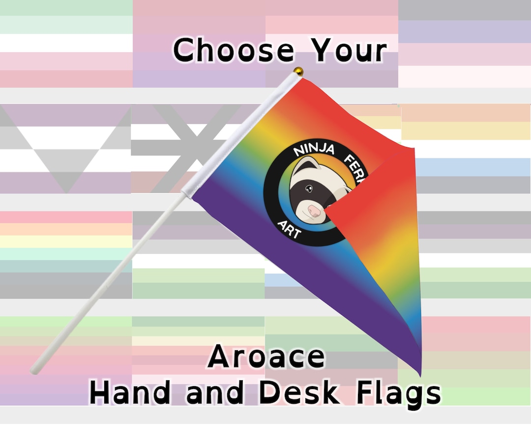 Aroace Spectrum Pride Hand/desk Flags Choose Your Flag - Etsy