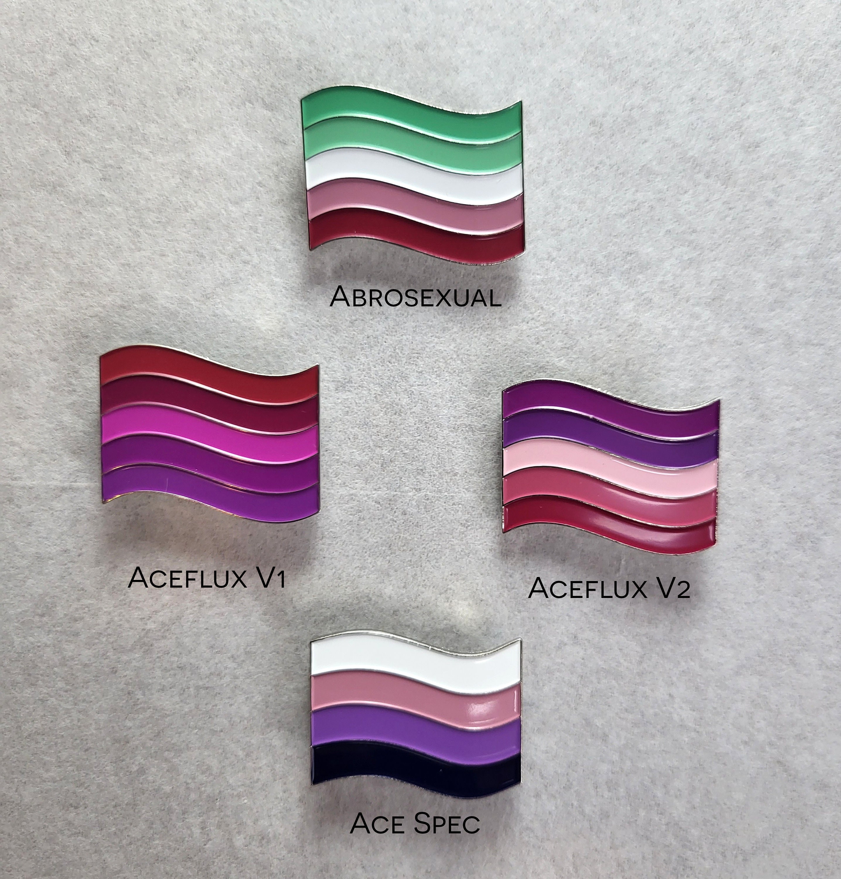 Aro Ace Spectrum Pride Flag Enamel Pins Soft Enamel Lapel - Etsy Australia