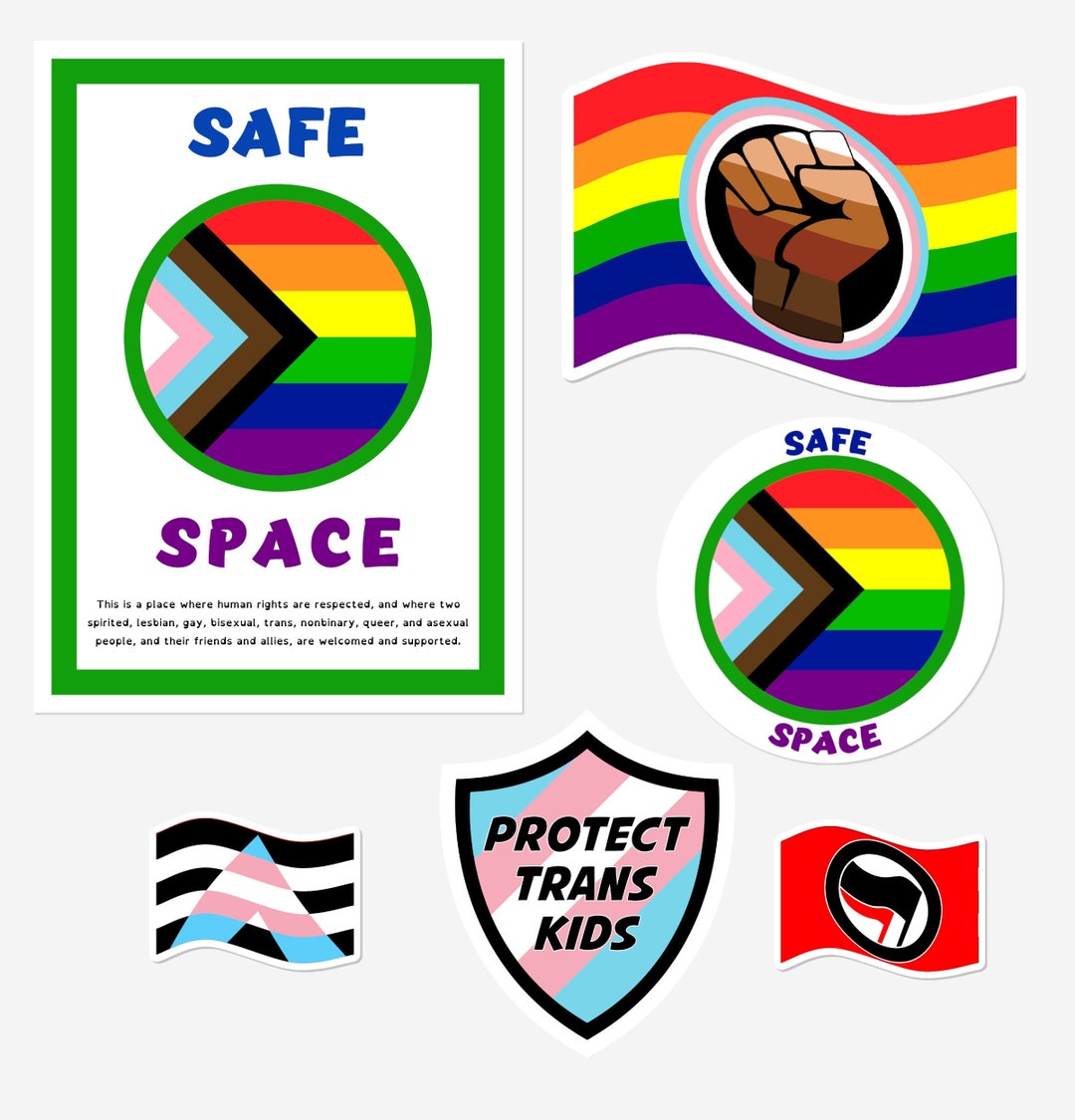 Ally and Activism Sticker Pack | Mix and Match | Pride Stickers ...