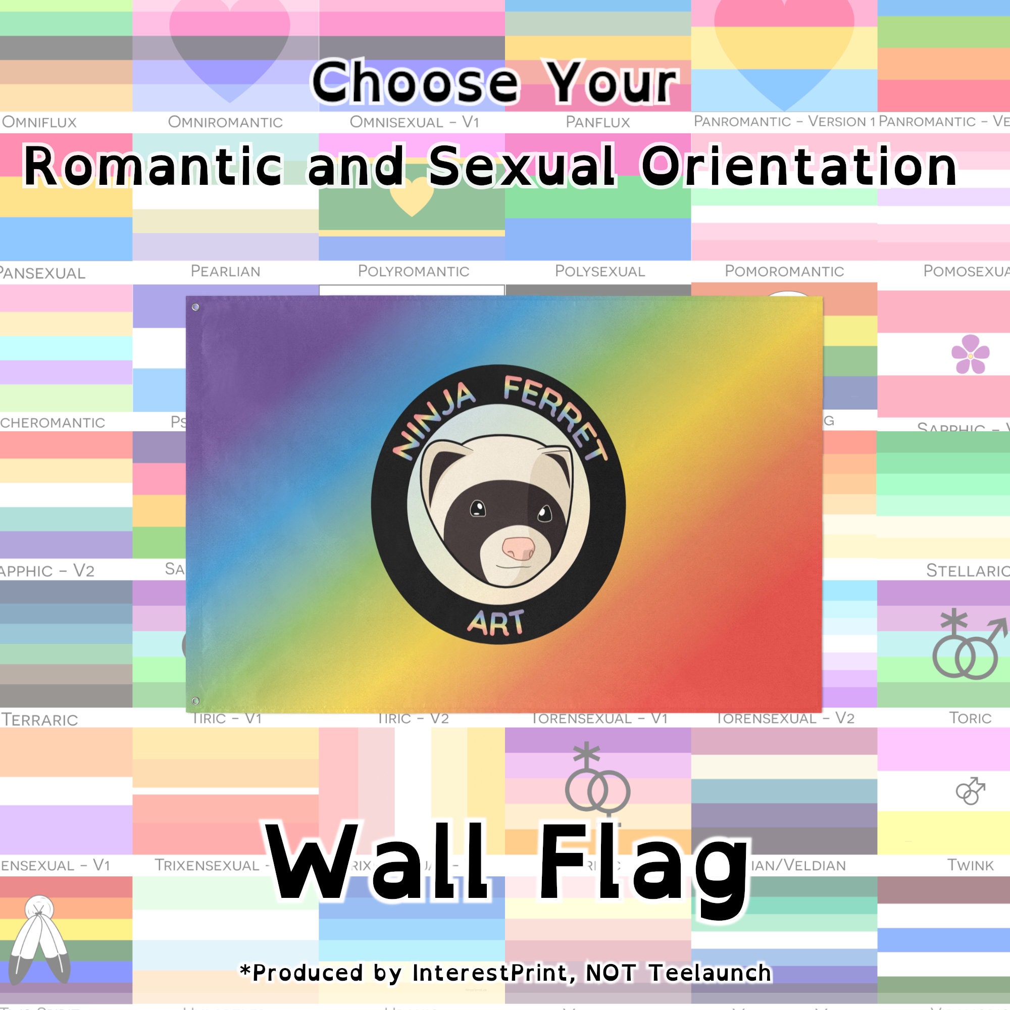 Orientation Pride Wall Flags | Single-sided | 4 Sizes | 2SLGBTQIA - Etsy