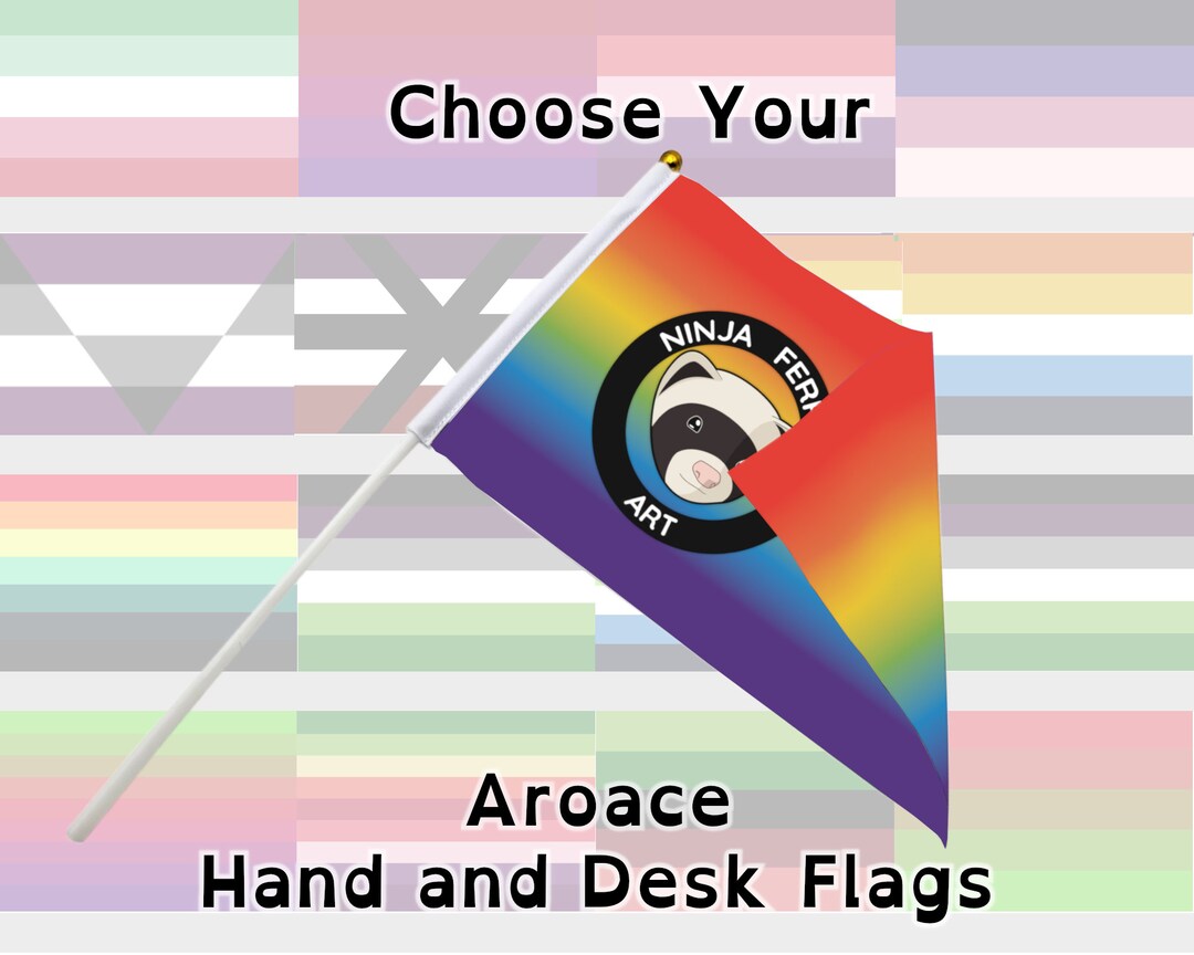 Aroace Spectrum Pride Hand/desk Flags Choose Your Flag - Etsy