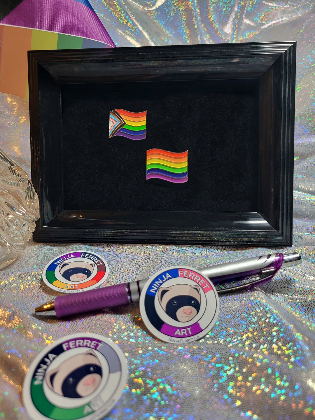 Rainbow Pride Flag Enamel Pins Choose Your Style Soft - Etsy