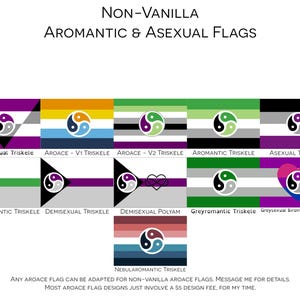 Aroace Spectrum Pride Hand/desk Flags! | Choose Your Flag - Etsy
