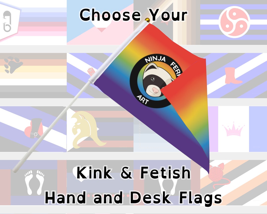 Fetish Pride Hand/desk Flags Choose Your Flag Double Sided - Etsy
