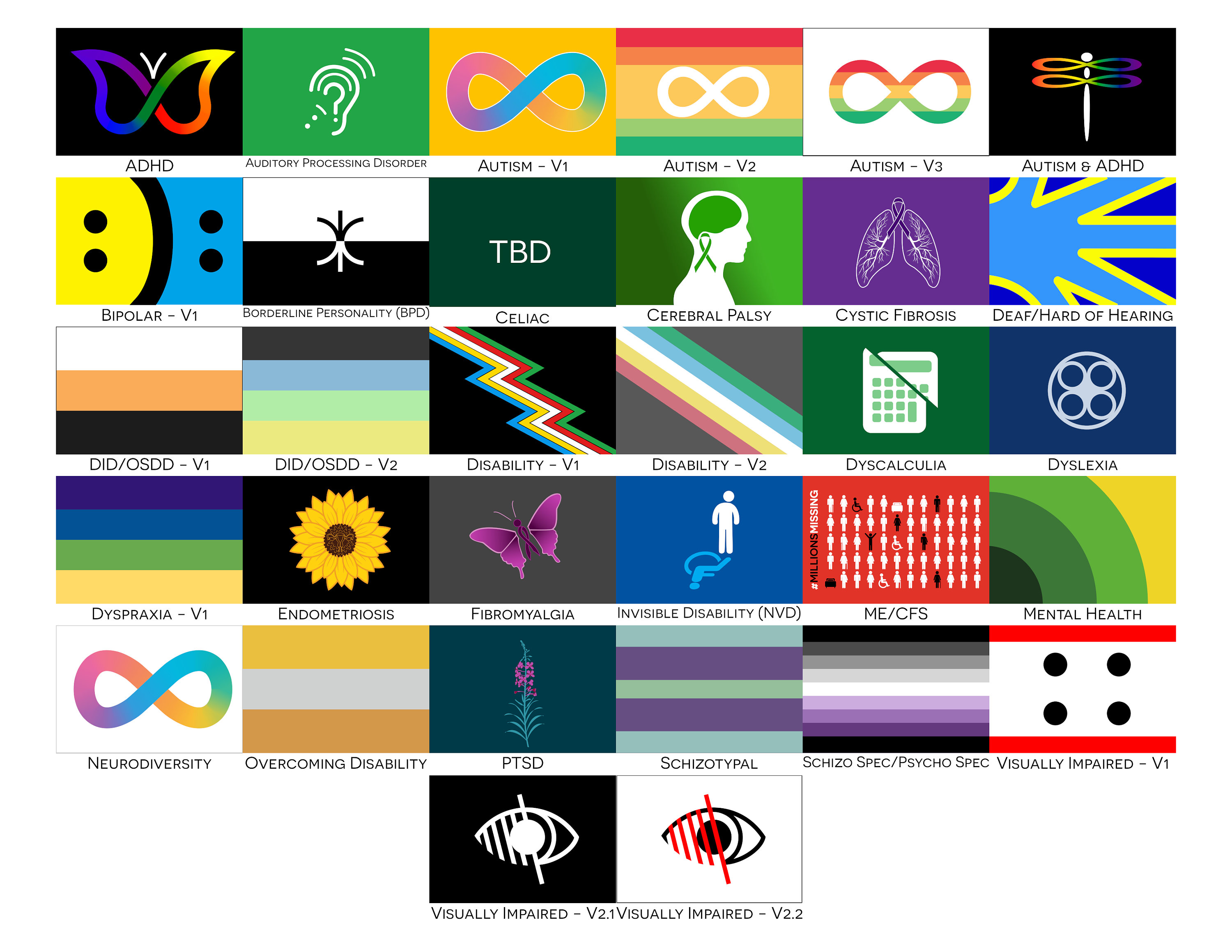 Disability and Neurodiversity Pride Flag Relaxed Fit Re-fleece - Etsy