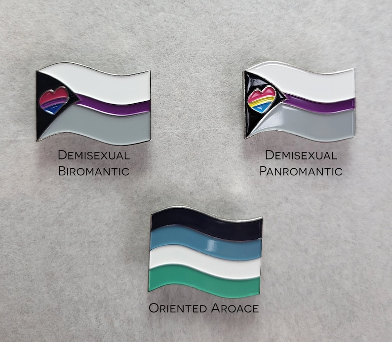 Aro Ace Spectrum Pride Flag Enamel Pins Soft Enamel Lapel - Etsy Canada