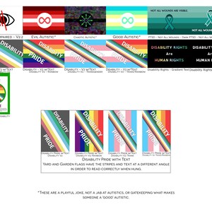 Choose Your Disability and Neurodiversity Pride Wall Flags All-over ...