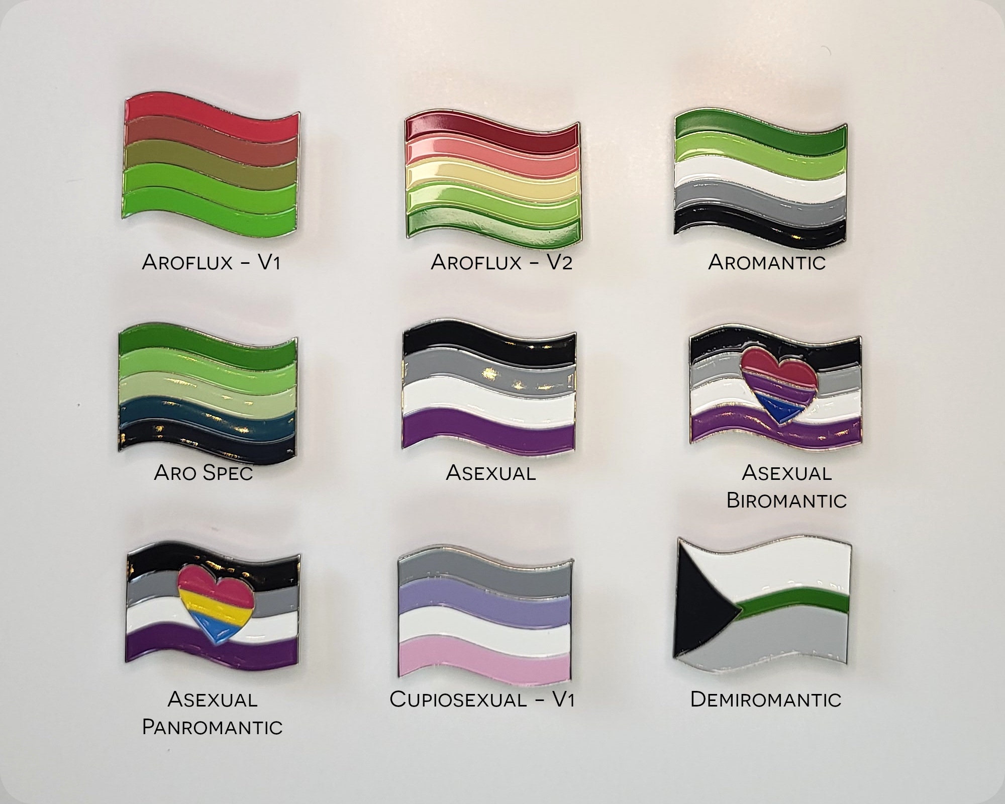Aro Ace Spectrum Pride Flag Enamel Pins Soft Enamel Lapel - Etsy Australia