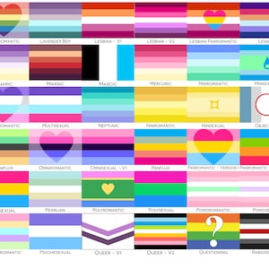 Choose Your Romantic and Sexual Orientation Pride Wall Flags | All-over ...