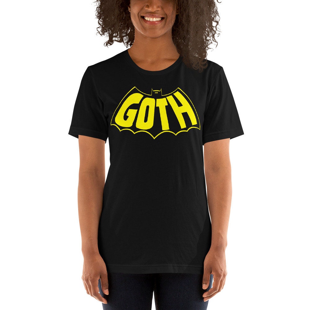 Goth Batman Style T-shirt • Unisex Occult Fashion - Etsy