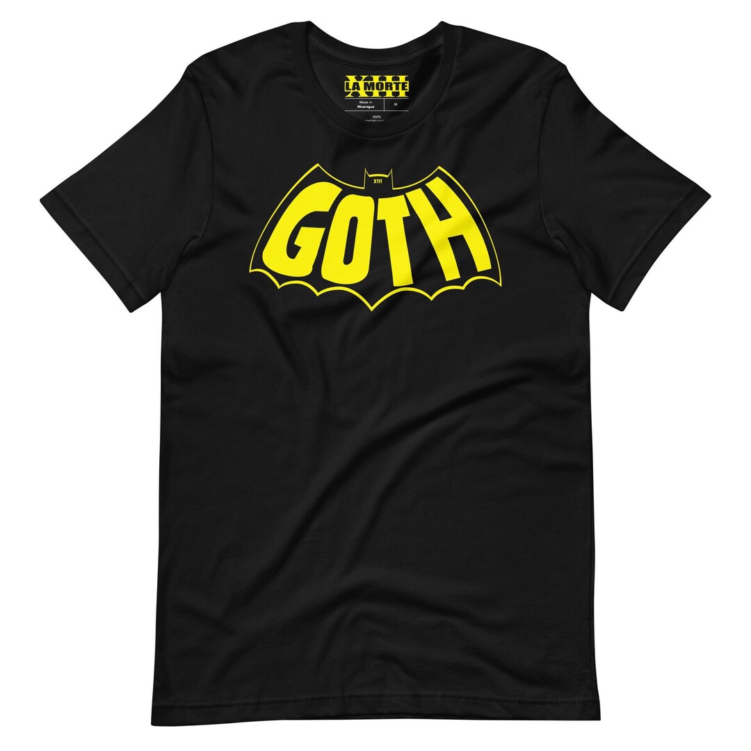 Goth Batman Style T-shirt • Unisex Occult Fashion - Etsy