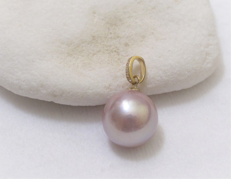 18k Gold Pink Edison Pearl Pendant Necklace: Bridal Jewelry (3055-NK ...