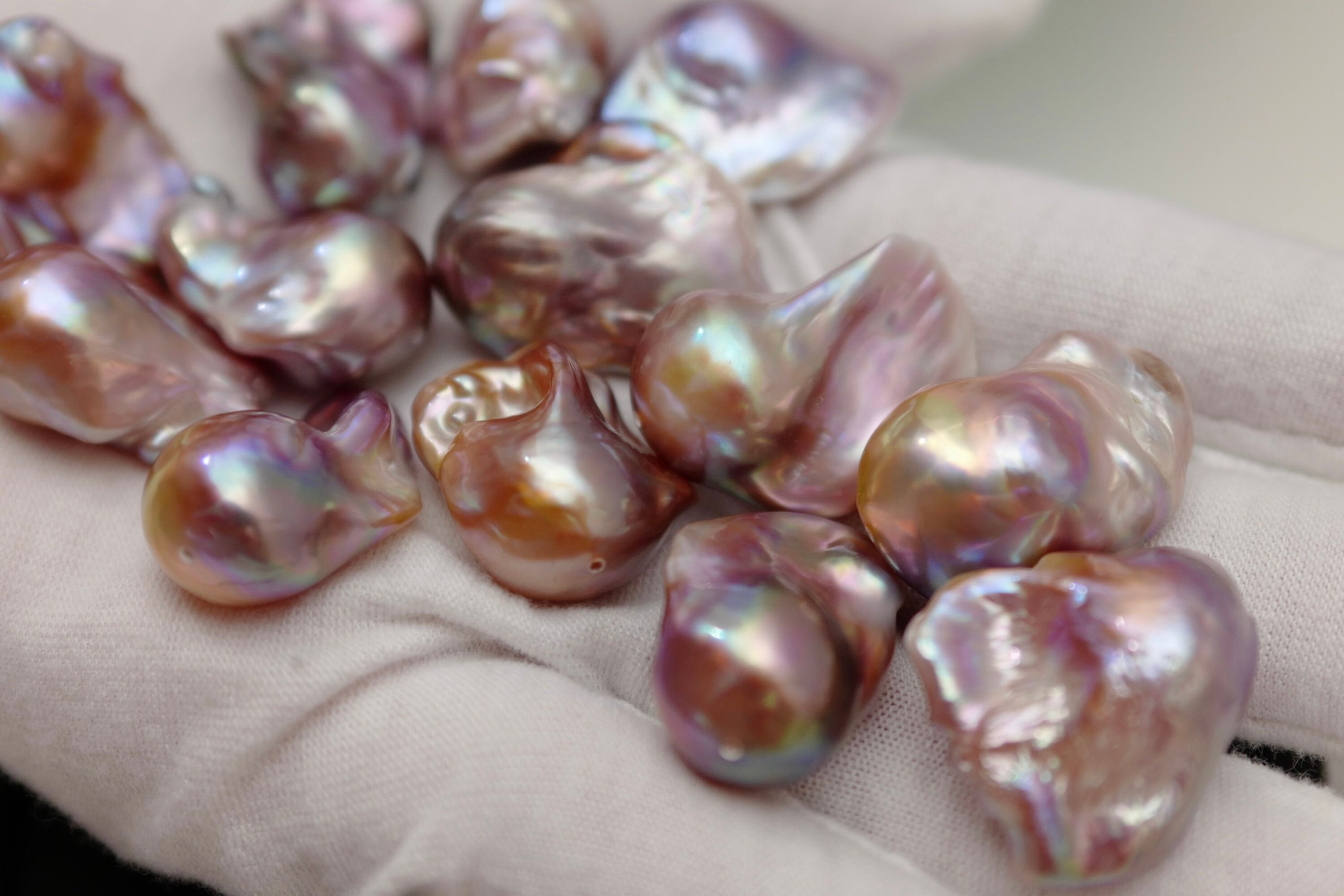 Dark Mauve Purple Baroque Pearl Bead: Natural Edison Pearl (14-19 X 20 ...