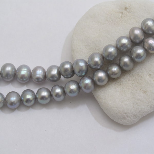 Silver Gray Pearls - Etsy