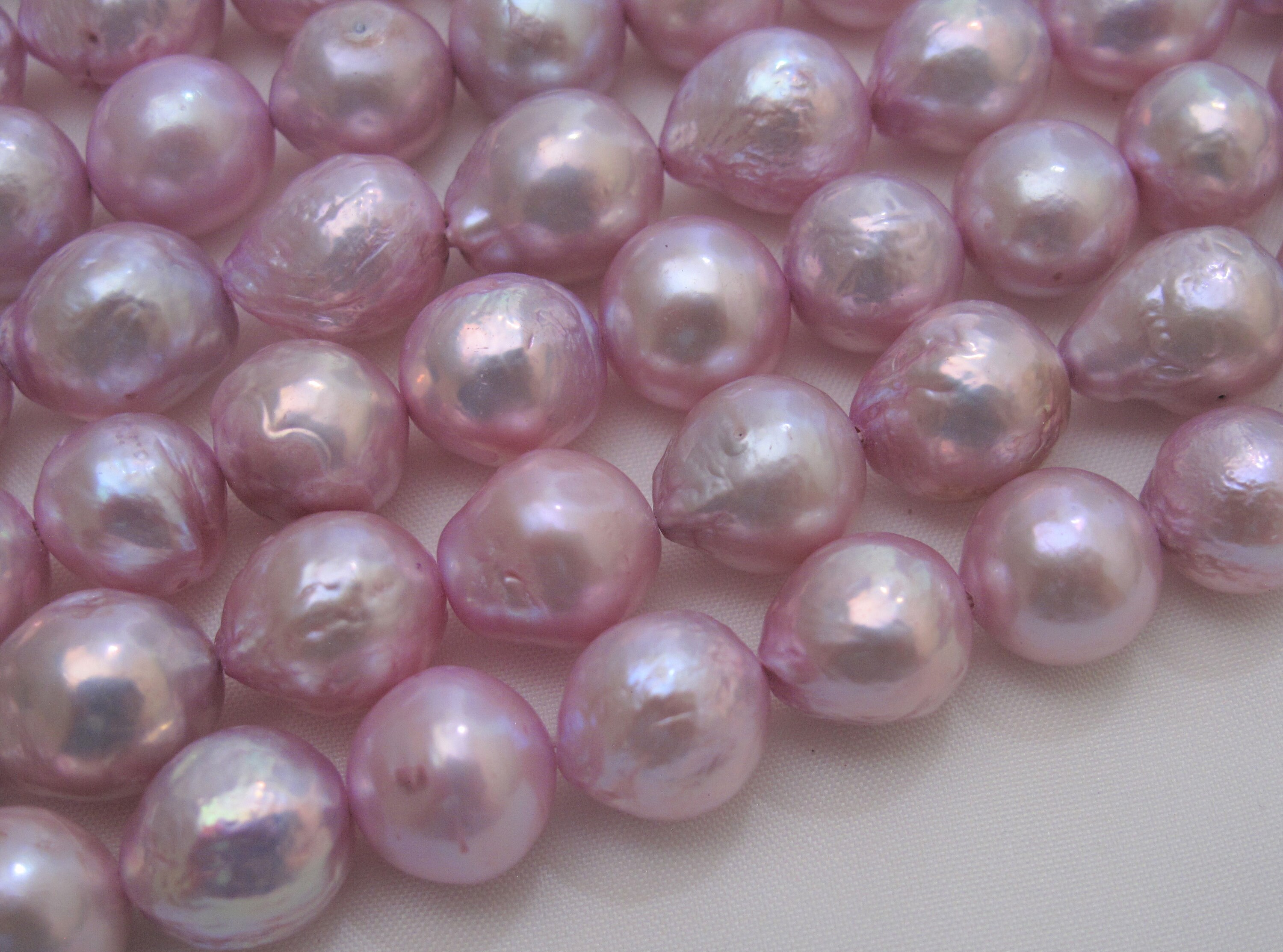 10-12mm Full Strand Light Purple Irregular Baroque Pearl | Etsy