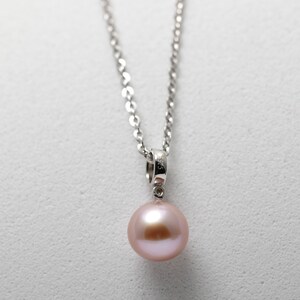 Natural Pink Pearl Necklace: 925 Sterling Silver/gold Pendant - Etsy