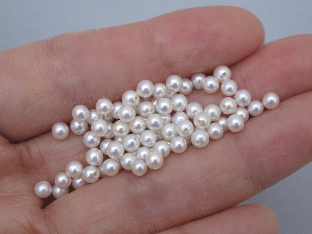 3-3.5mm AAAAA Undrilled/half Drilled/drilled Thru Round Loose Seed ...