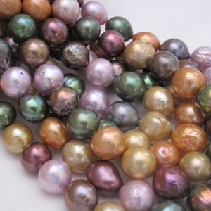 10-12mm Full Strand Multi Color Irregular Baroque Pearl Beads,high ...