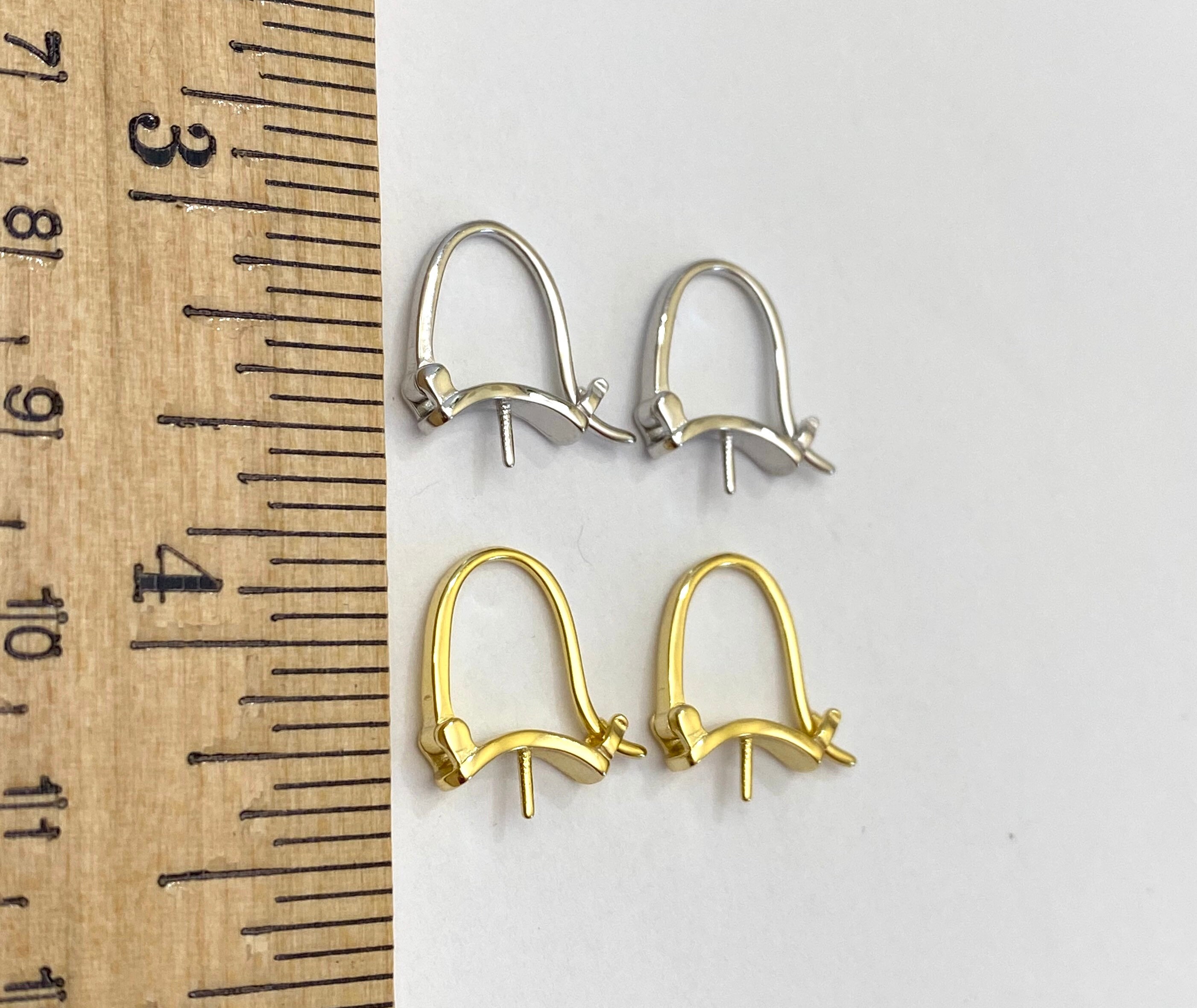 One Pair 925 Sterling Silver/gold Simple Loop Earring | Etsy