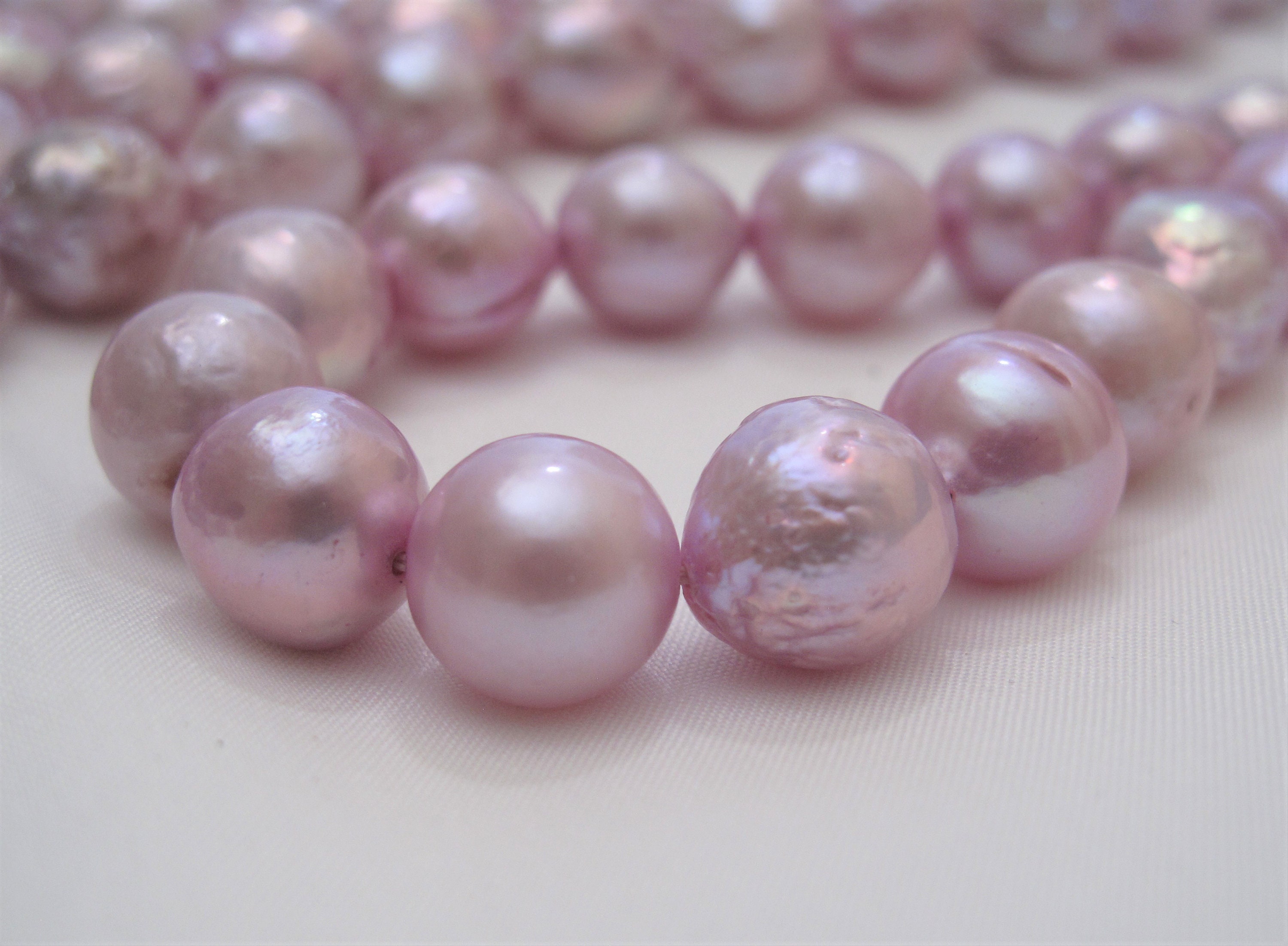 10-12mm Full Strand Light Purple Irregular Baroque Pearl - Etsy