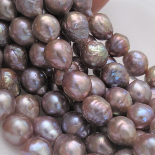 10-12mm Full Strand Multi Color Irregular Baroque Pearl - Etsy