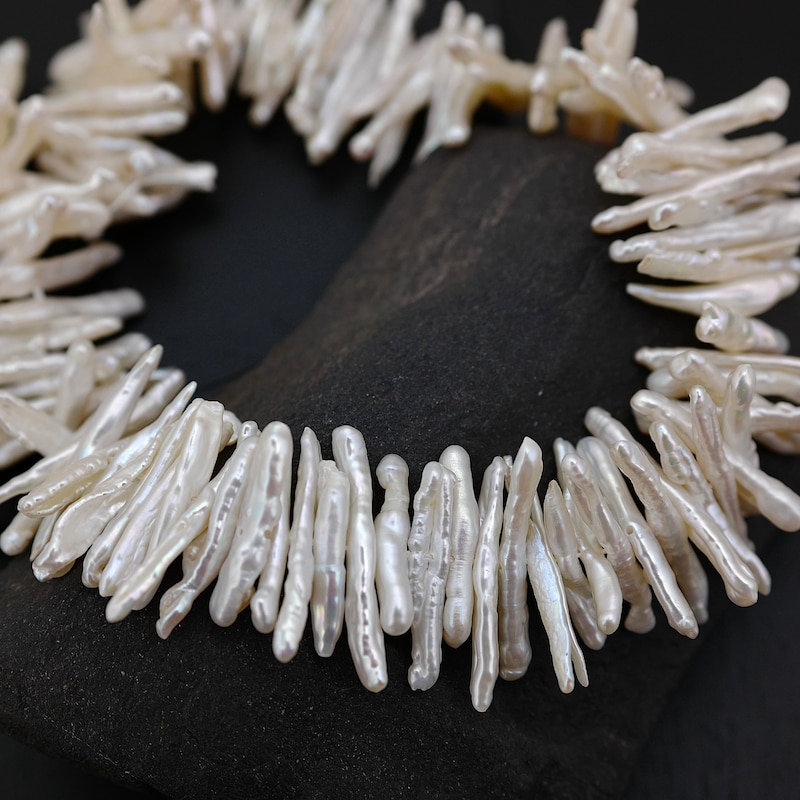 Biwa Pearl Necklace - Etsy